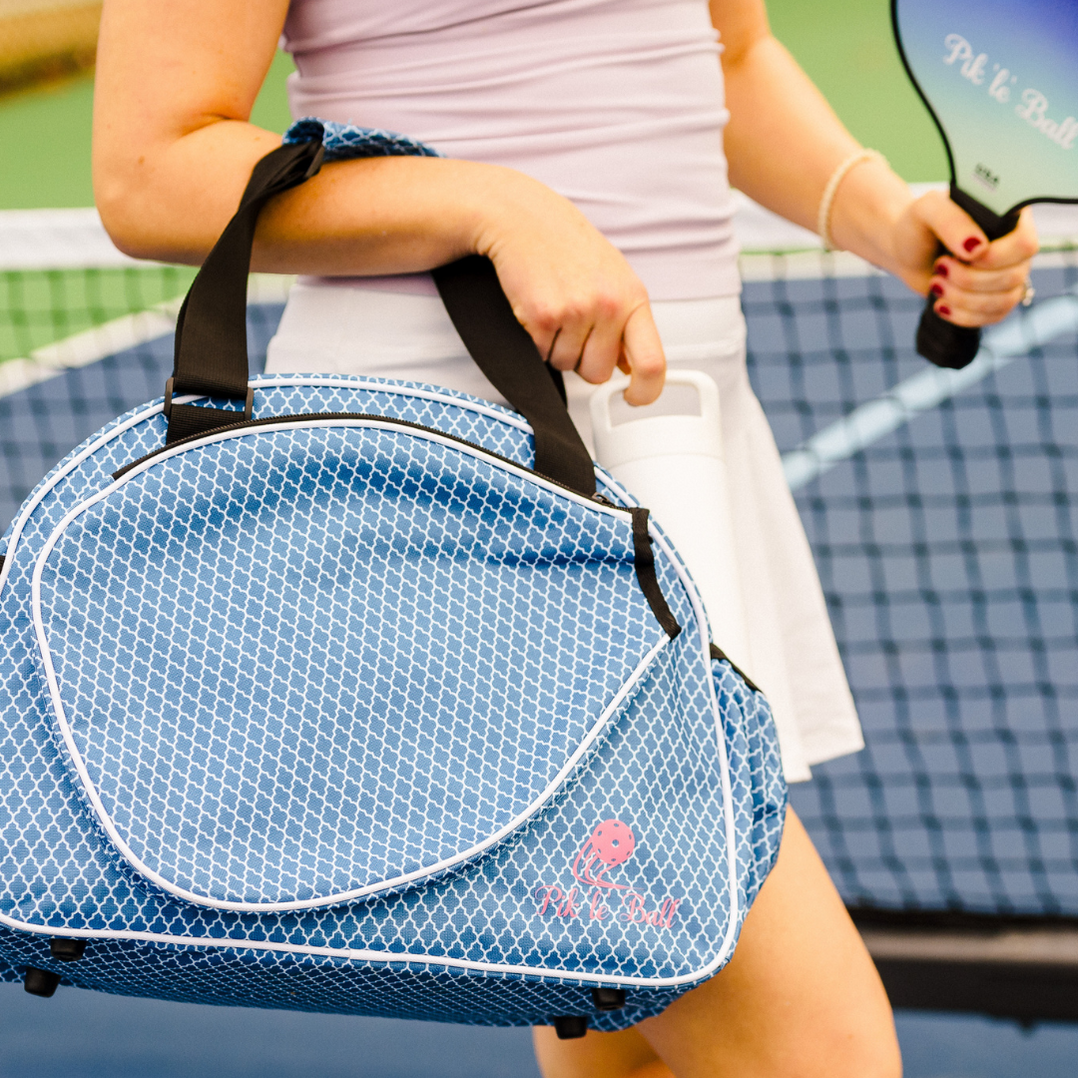 Classy Blue Women's Premium Pickleball Bag | Pik' Le' Ball — Spa ...