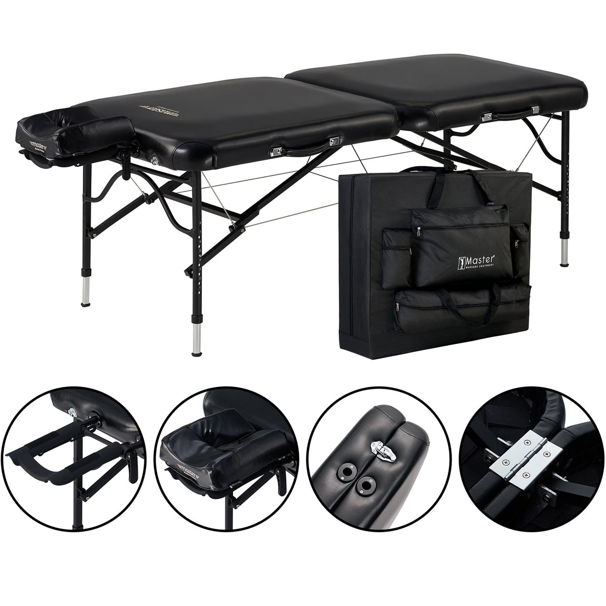 Master Massage 30" STRATOMASTER™ Portable Massage Table Package with N ...