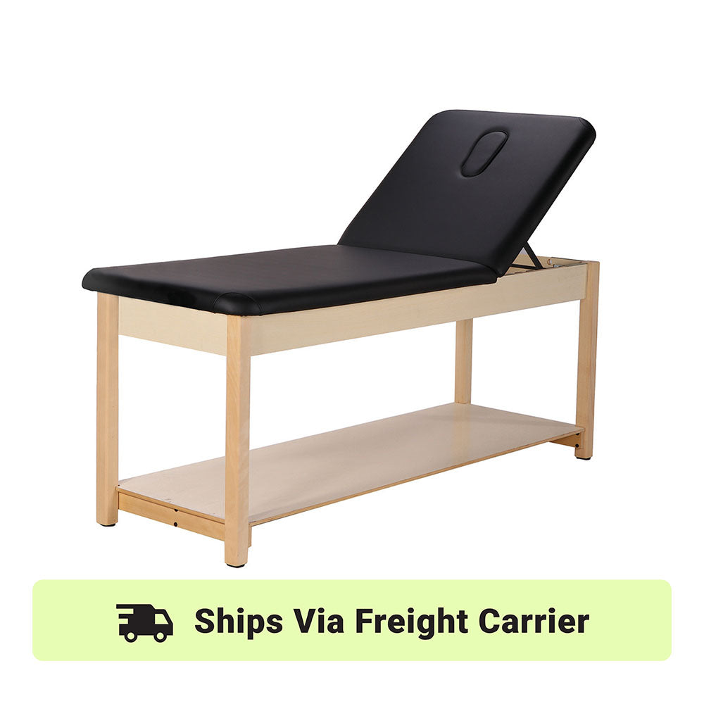 Treatment Table with Adjustable Backrest and Built in Face Hole with P ...