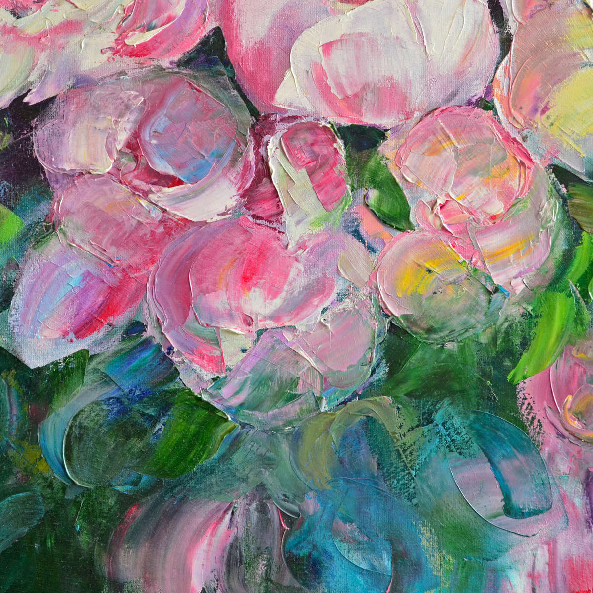 Abstract Peonies Wall Art — Spa & Bodywork Market
